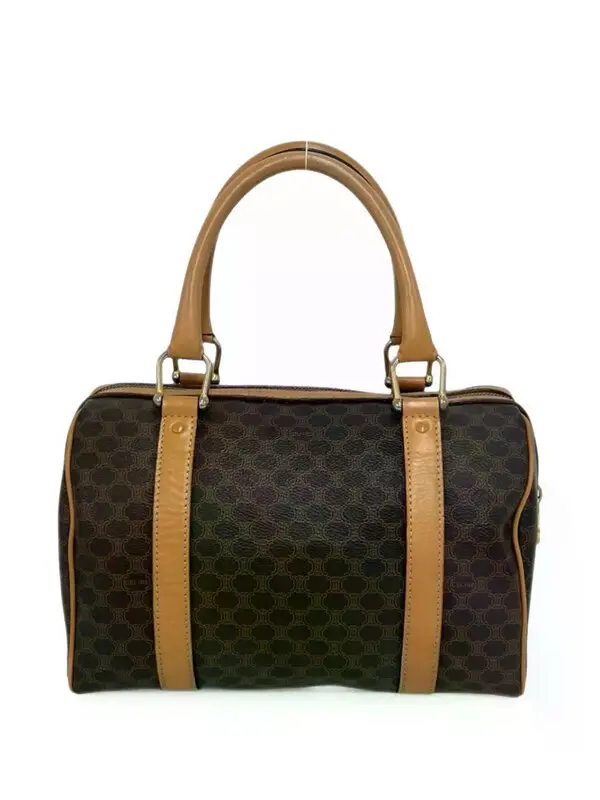 Celine 2013 Macadam Coated Canvas Boston Bag