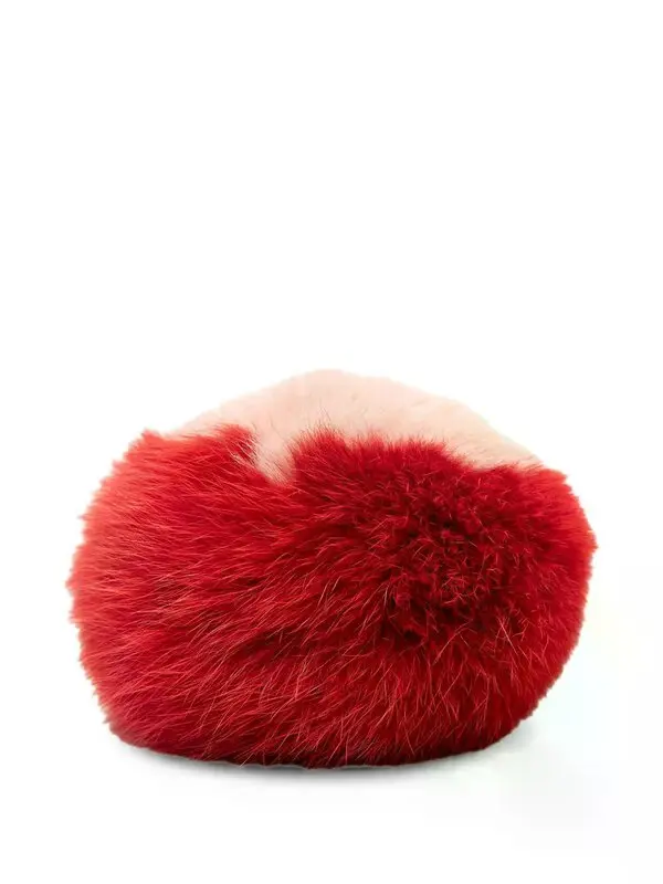 Fendi Fur Heart Pom Pom Bag Charm