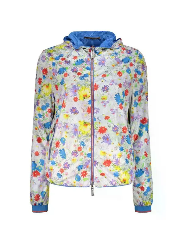 MOORER Reversible Floral-print Jacket - White