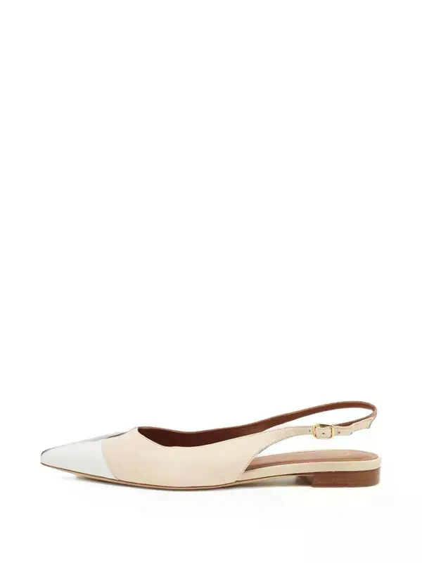 MALONE SOULIERS Slingback Flat Pumps - Neutrals