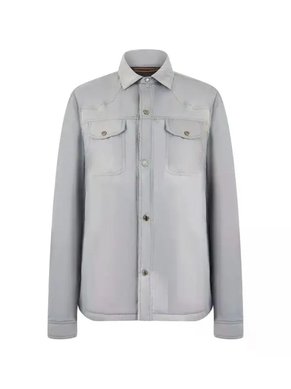 MOORER Byron Snap-button Shirt Jacket