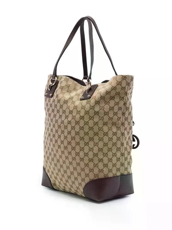 Gucci 2016-2026 Large Gg Canvas Gg Charm Tote Bag