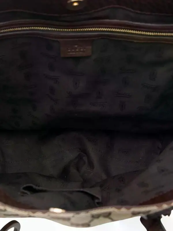 Gucci 2016-2026 Large Gg Canvas Gg Charm Tote Bag