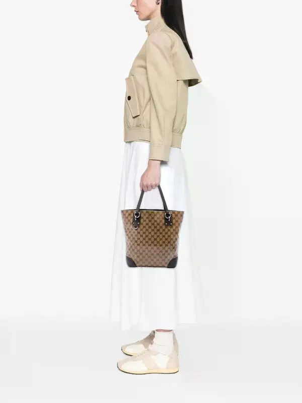 Gucci Gg Crystal Vertical Charm Tote Bag