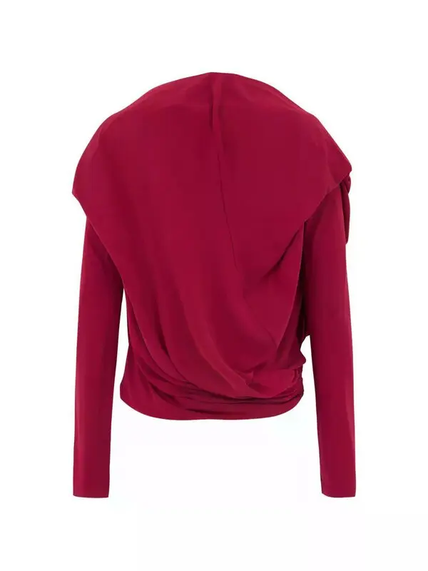 Alberta Ferretti Draped Asymmetric Blouse
