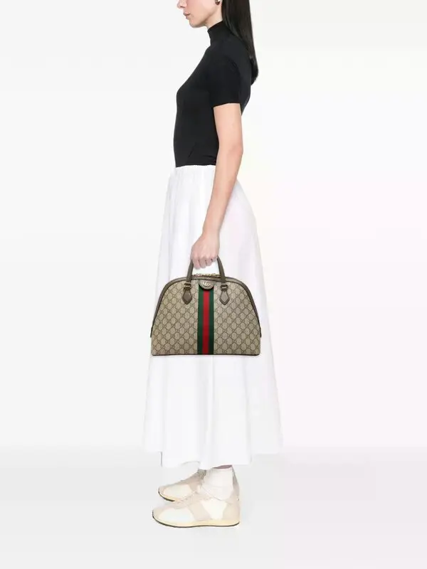 Gucci 2016-2026 Medium Gg Supreme Ophidia Web Satchel