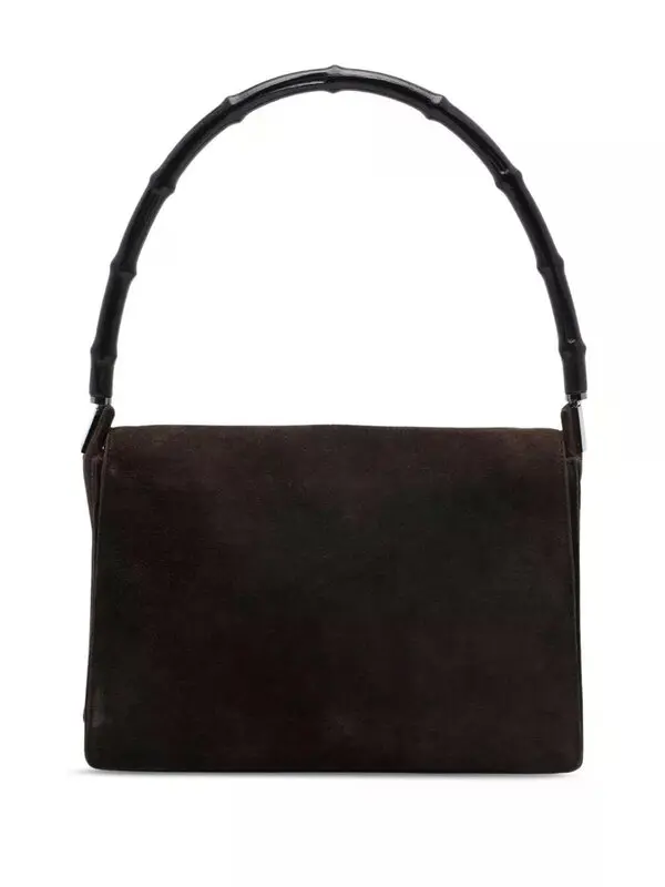 Gucci Suede Bamboo Handbag