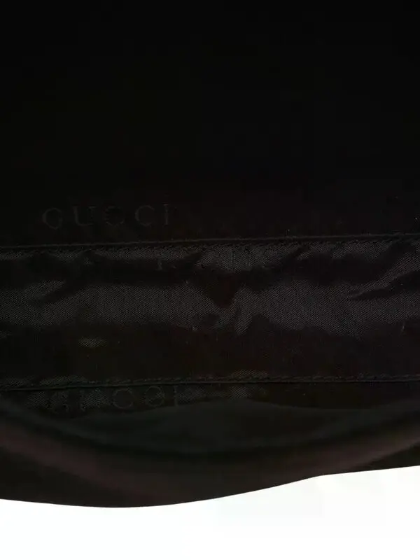 Gucci Suede Bamboo Handbag
