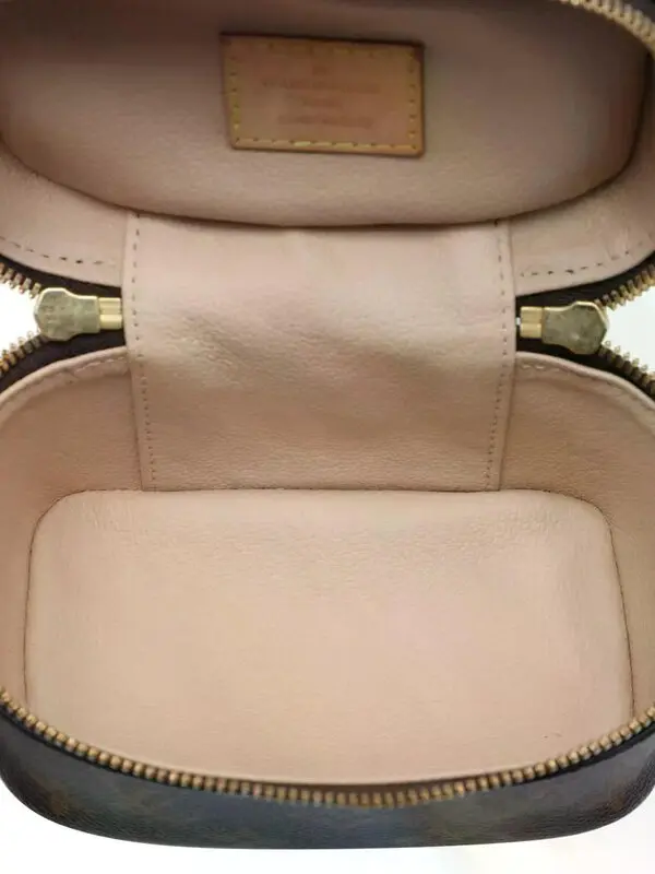 LOUIS VUITTON Monogram Nice Nano Case Vanity Bag - Brown