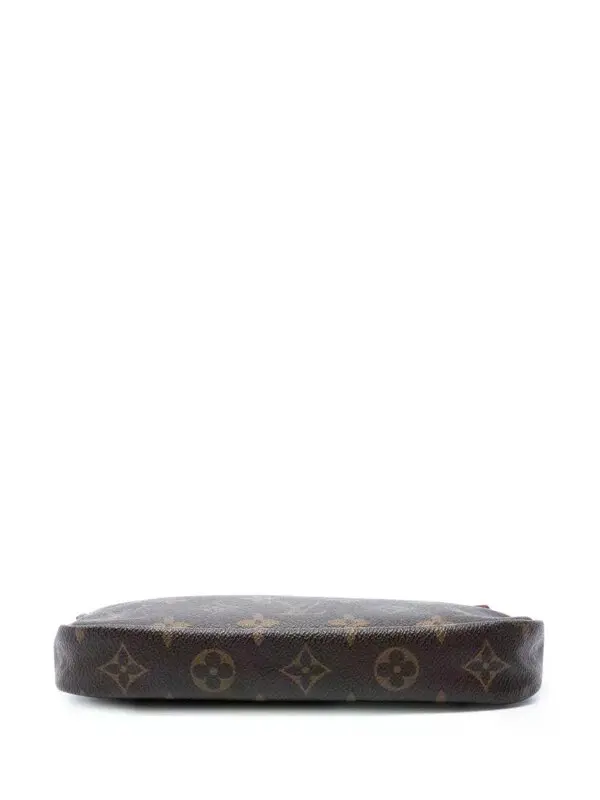 LOUIS VUITTON 2001 Monogram Pochette Accessoires Shoulder Bag - Brown