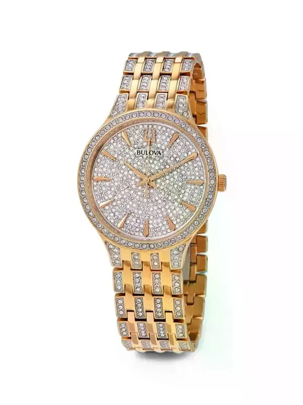 Bulova Crystal-embellished Classic 42mm Watch