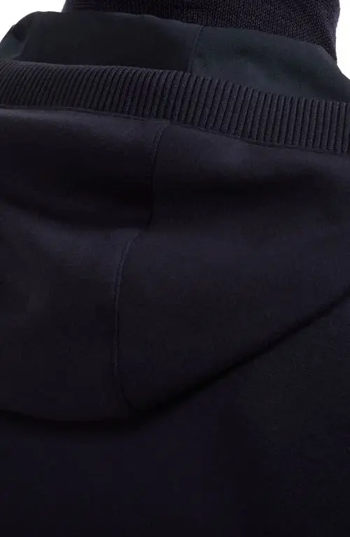 Bugatchi Soft Touch Full Zip Hoodie - Navy