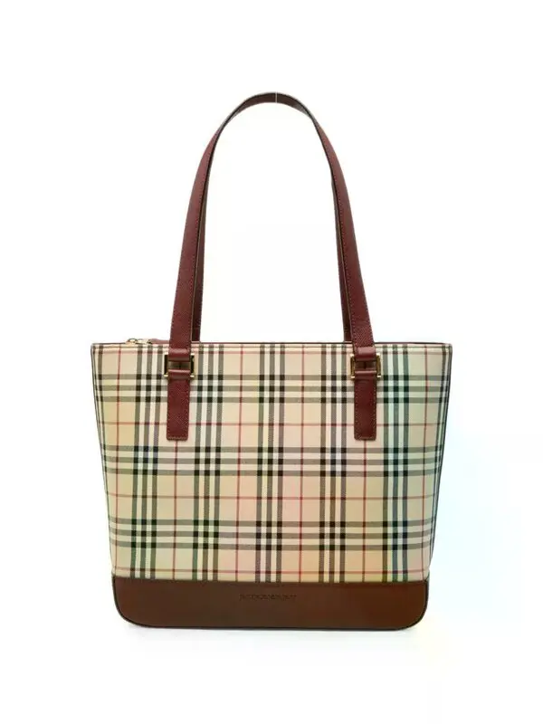 Burberry 2000-2017 House Check Canvas Tote Bag