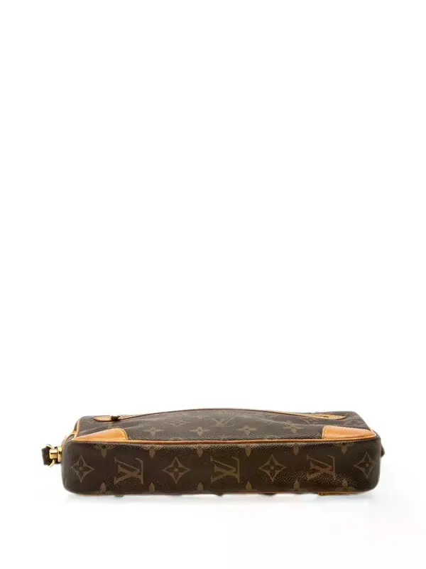 LOUIS VUITTON 1998 Monogram Marly Dragonne Gm Clutch Bag