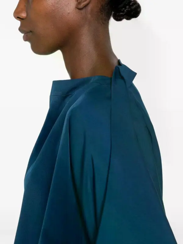 Issey Miyake Draped Boat-neck Top