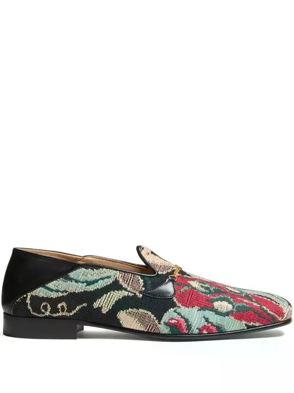 Valentino Garavani Gobelin Fabric Loafers
