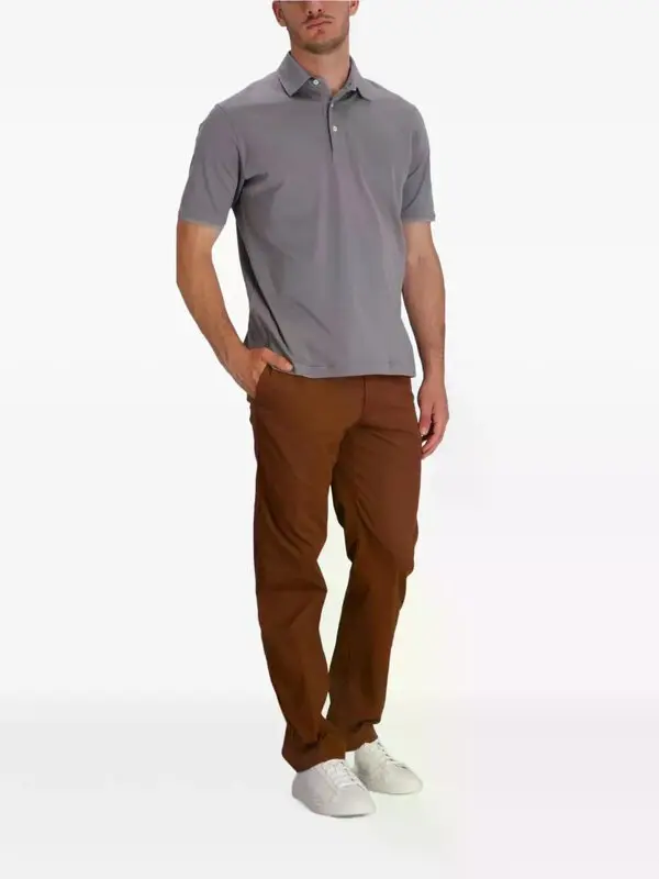 Herno Short-sleeve Polo Shirt - Grey