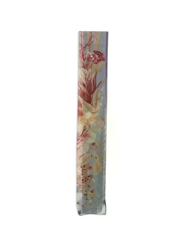 Valentino Garavani Floral-print Scarf - Blue