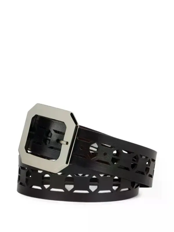 Alberta Ferretti Perforated Leather Belt
