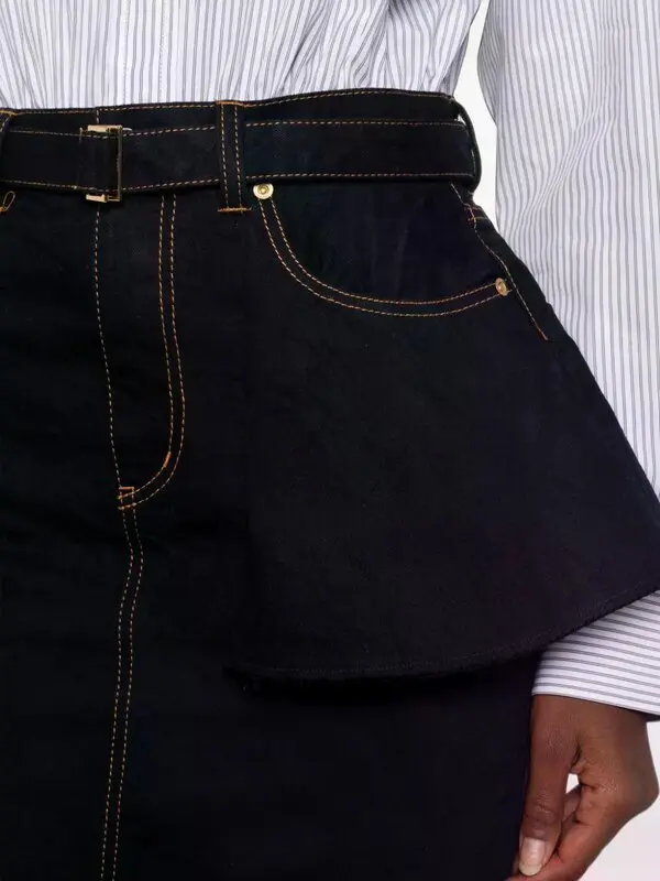 Sacai Peplum Belted Skirt
