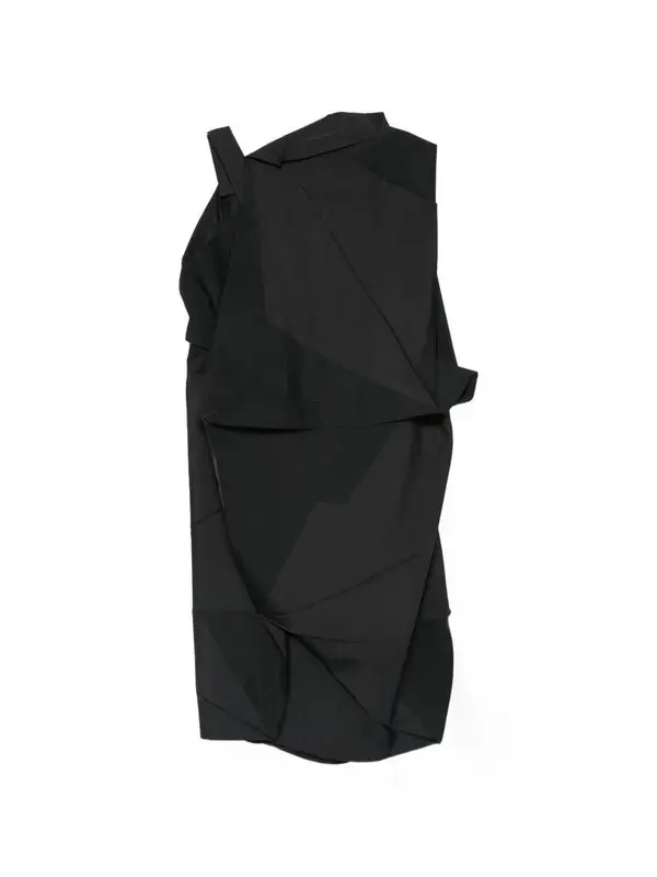 Issey Miyake Geometric Pleated Midi Dress