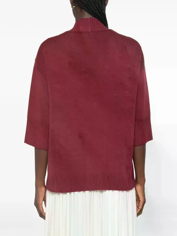 ERMANNO FIRENZE Embroidered V-neck Cardigan