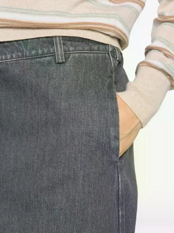 CORDERA Elasticated Waistband Wide-leg Jeans