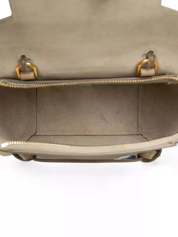 Celine Grained Calfskin Belt Bag Satchel - Neutrals