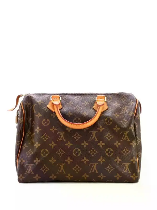 LOUIS VUITTON Speedy Monogram Canvas 30 Satchel - Brown