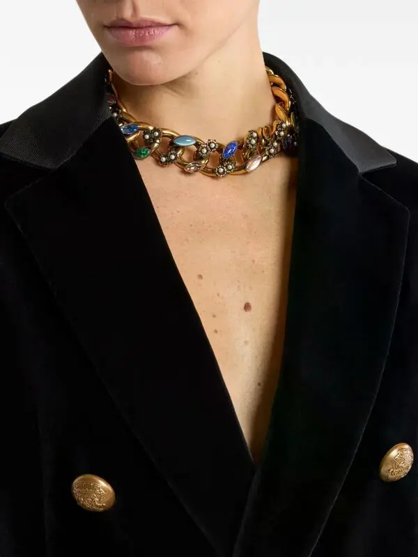 Etro Chain Necklace With Appliqués