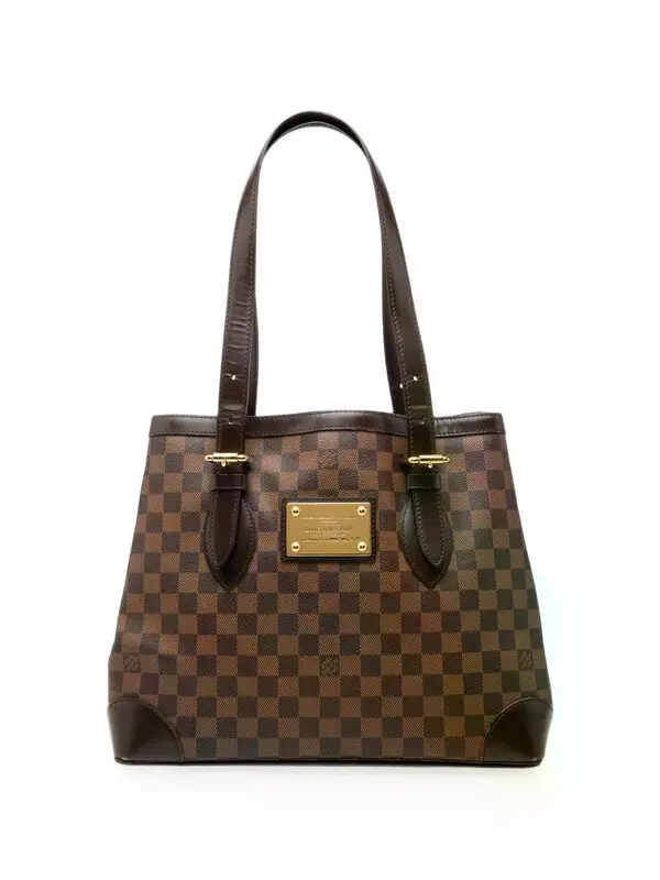 LOUIS VUITTON Damier Ebene Hampstead Mm Tote Bag