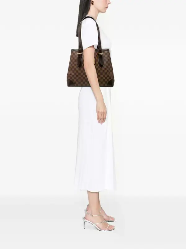 LOUIS VUITTON Damier Ebene Hampstead Mm Tote Bag