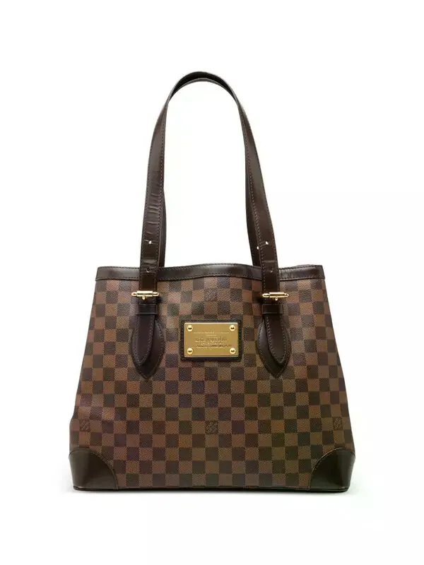 LOUIS VUITTON 2011 Damier Ebene Hampstead Mm Tote Bag - Brown