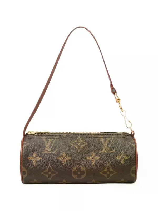 LOUIS VUITTON 1980-2000 Monogram Papillon Pochette Handbag - Brown