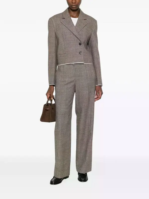 TELA Cropped Double-breasted Jacket