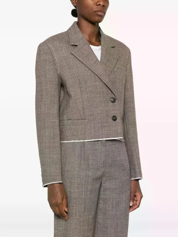 TELA Cropped Double-breasted Jacket
