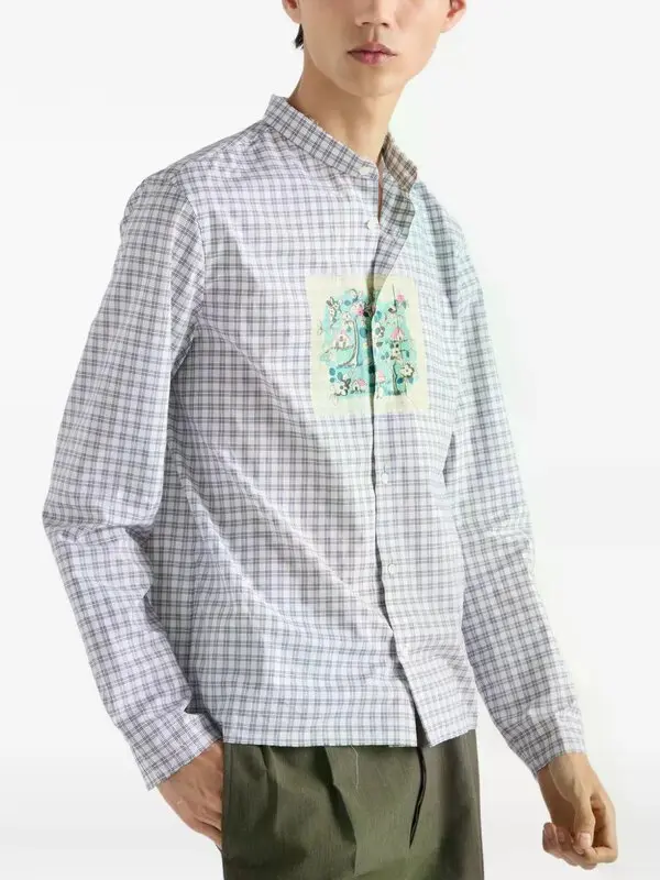 Prada Check-pattern Pocket Shirt