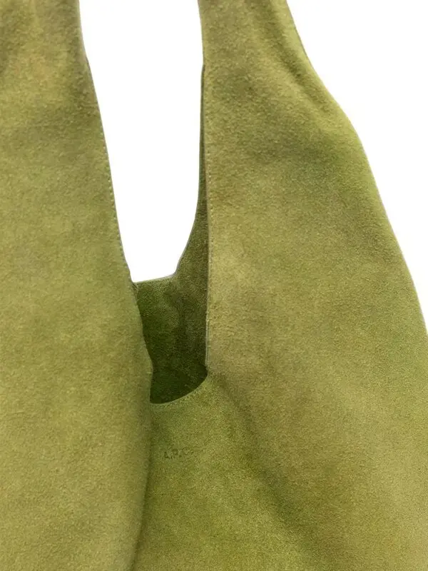 A.p.c. Suede Shoulder Bag - Green
