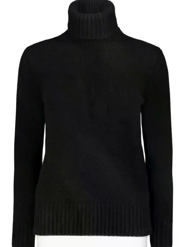 MOORER Ribbed-knit Roll-neck Sweater