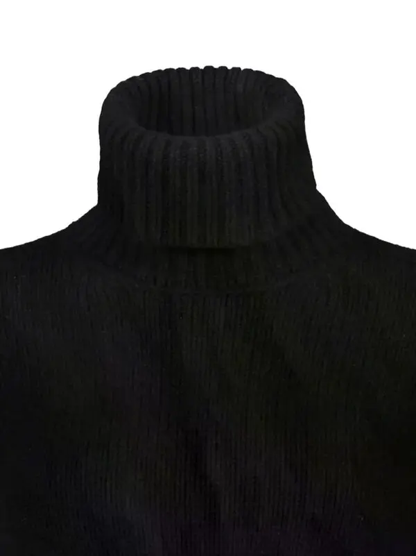MOORER Ribbed Knit Roll-neck Sweater