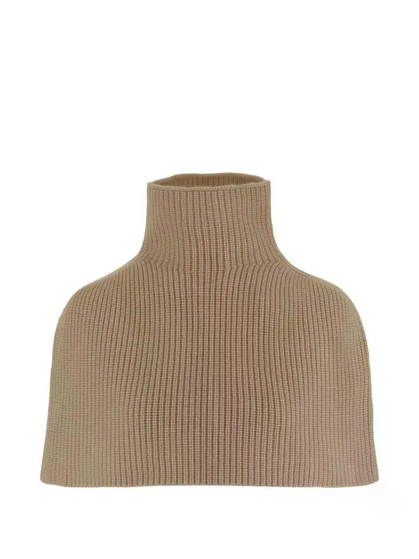 SA SU PHI Ribbed-knit Roll-neck Cape