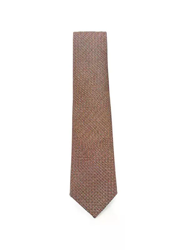 TOMBOLINI Geometric-print Pointed-tip Tie