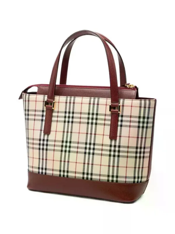 Burberry House Check Canvas Tote Bag - Neutrals