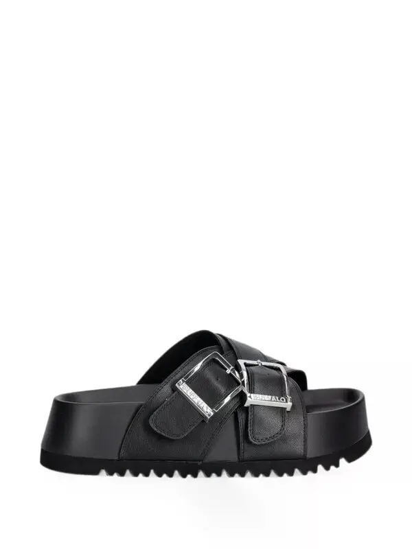 BUFFALO Jane Cross Buckle-fastening Platform Sandals