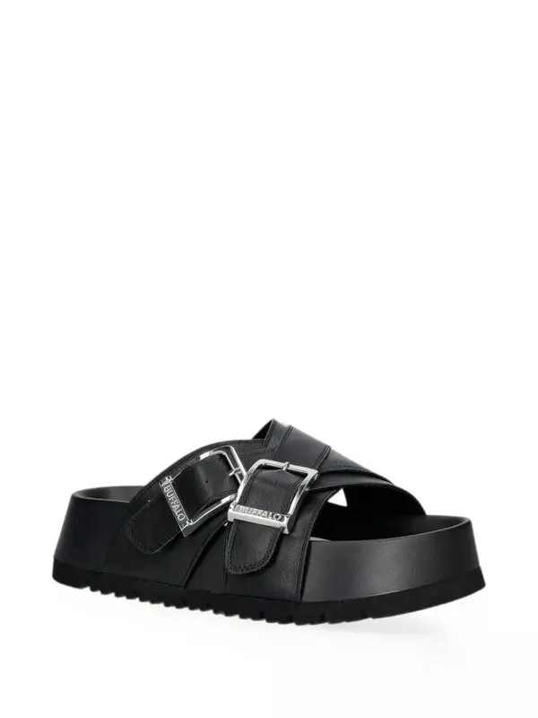 BUFFALO Jane Cross Buckle-fastening Platform Sandals