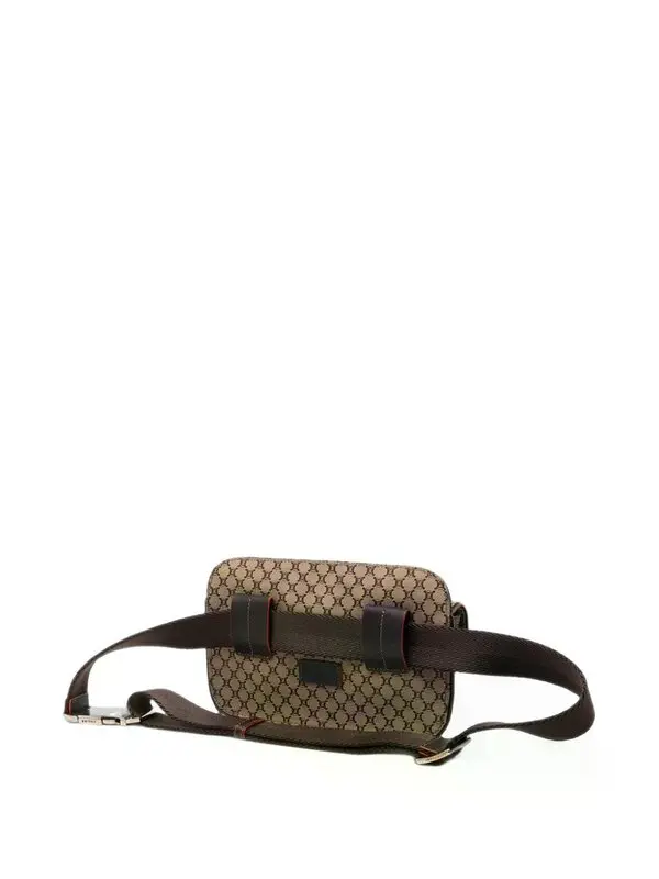Celine Macadam Canvas Double Pocket Belt Bag - Neutrals