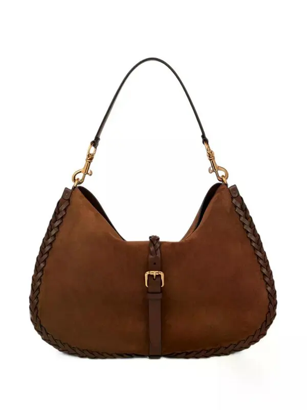 Etro Maxi Suede Pony Bag With Threading