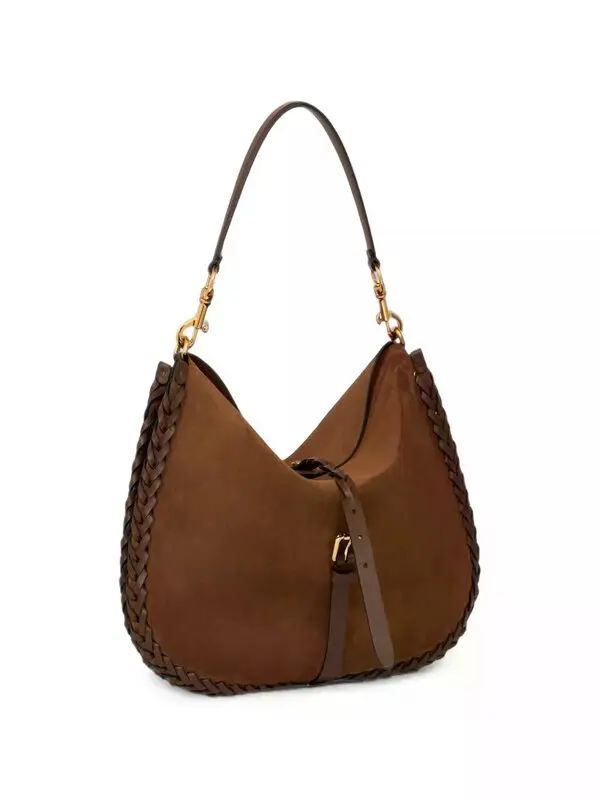 Etro Maxi Suede Pony Bag With Threading