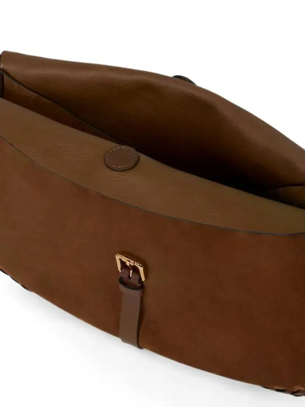 Etro Maxi Suede Pony Bag With Threading