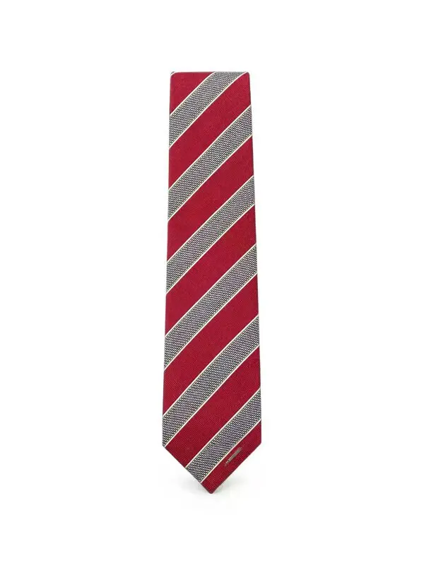 TOMBOLINI Diagonal-stripe Silk-blend Tie